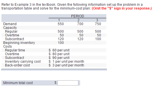 Solved Given the following information set up the problem in | Chegg.com