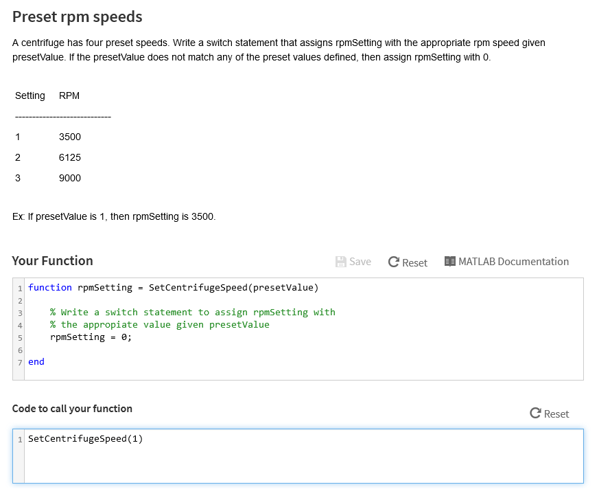 Solved Preset rpm speeds A centrifuge has four preset | Chegg.com