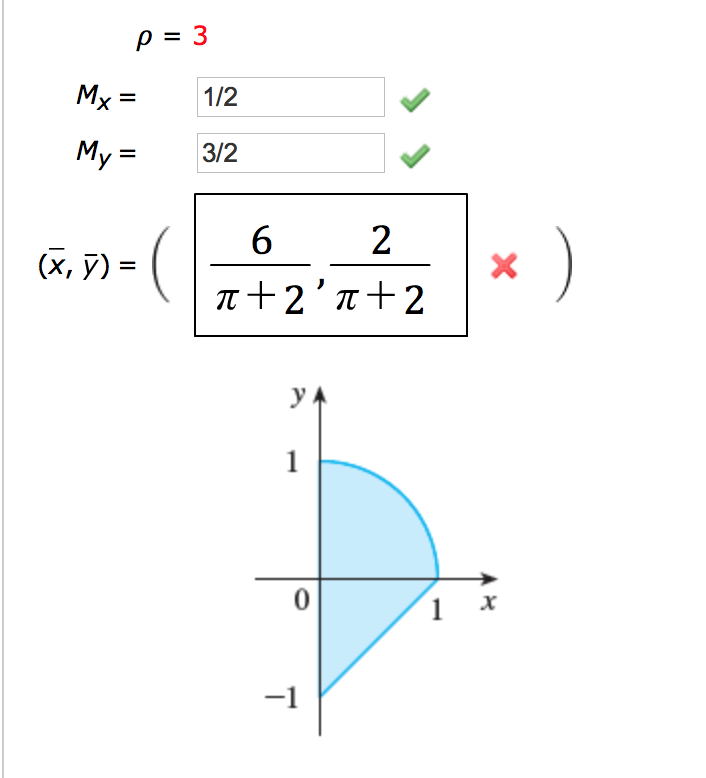 Solved Calculate the moments Mx and My and the center of | Chegg.com Solved Calculate the moments Mx and My and the center of | Chegg.com