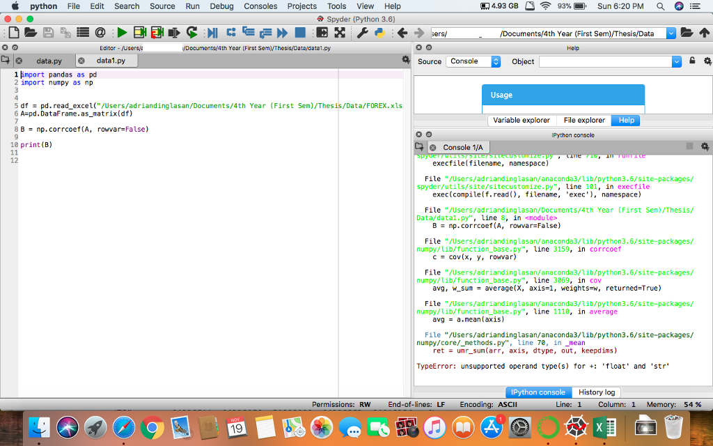 Solved I'm trying to get the correlation coefficient of the | Chegg.com