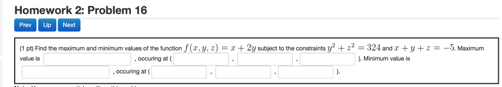 Solved Find the maximum and minimum values of the function | Chegg.com
