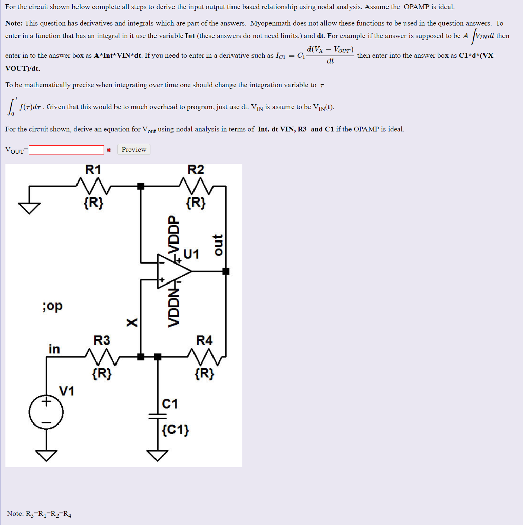 Solved For The Circuit Shown Below Complete All Steps To