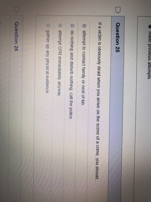 Solved If a victim is obviously dead when you arrive on the | Chegg.com