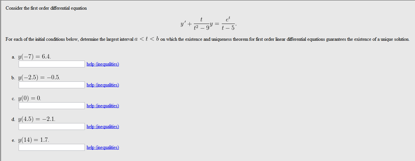 Solved Consider The First Order Differential Equation Y 