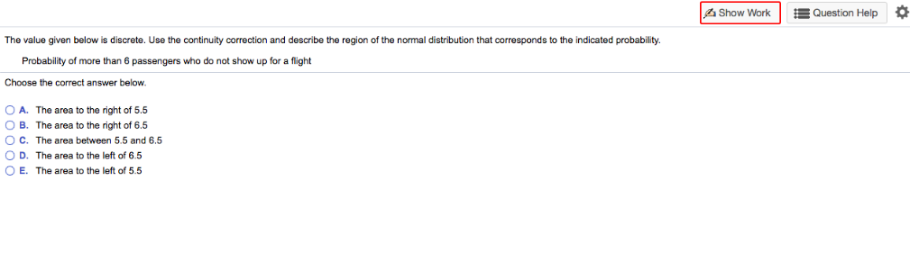 Solved The value given below is discrete. Use the continuity | Chegg.com
