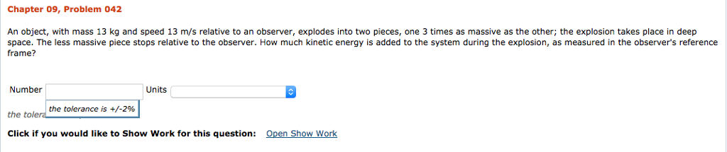 Solved An object, with mass 13 kg and speed 13 m/s relative | Chegg.com