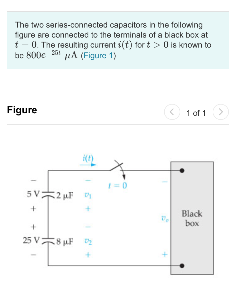 Solved The two series-connected capacitors in the following | Chegg.com