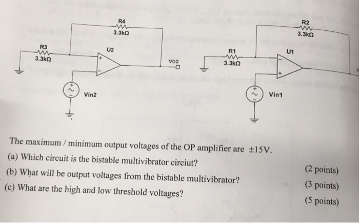 Solved The maximum/minimum output voltages of the OP | Chegg.com