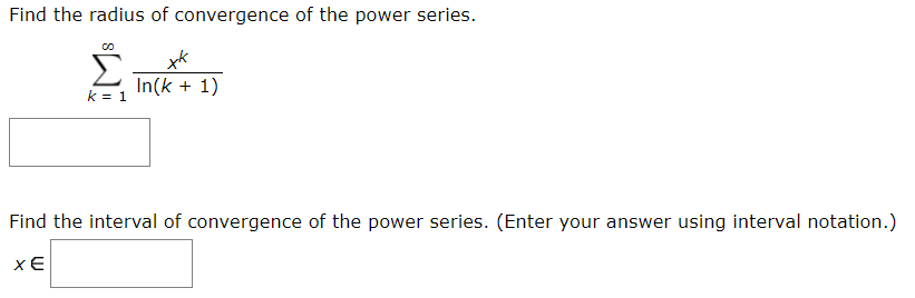 Solved Find the radius of convergence of the power series. | Chegg.com