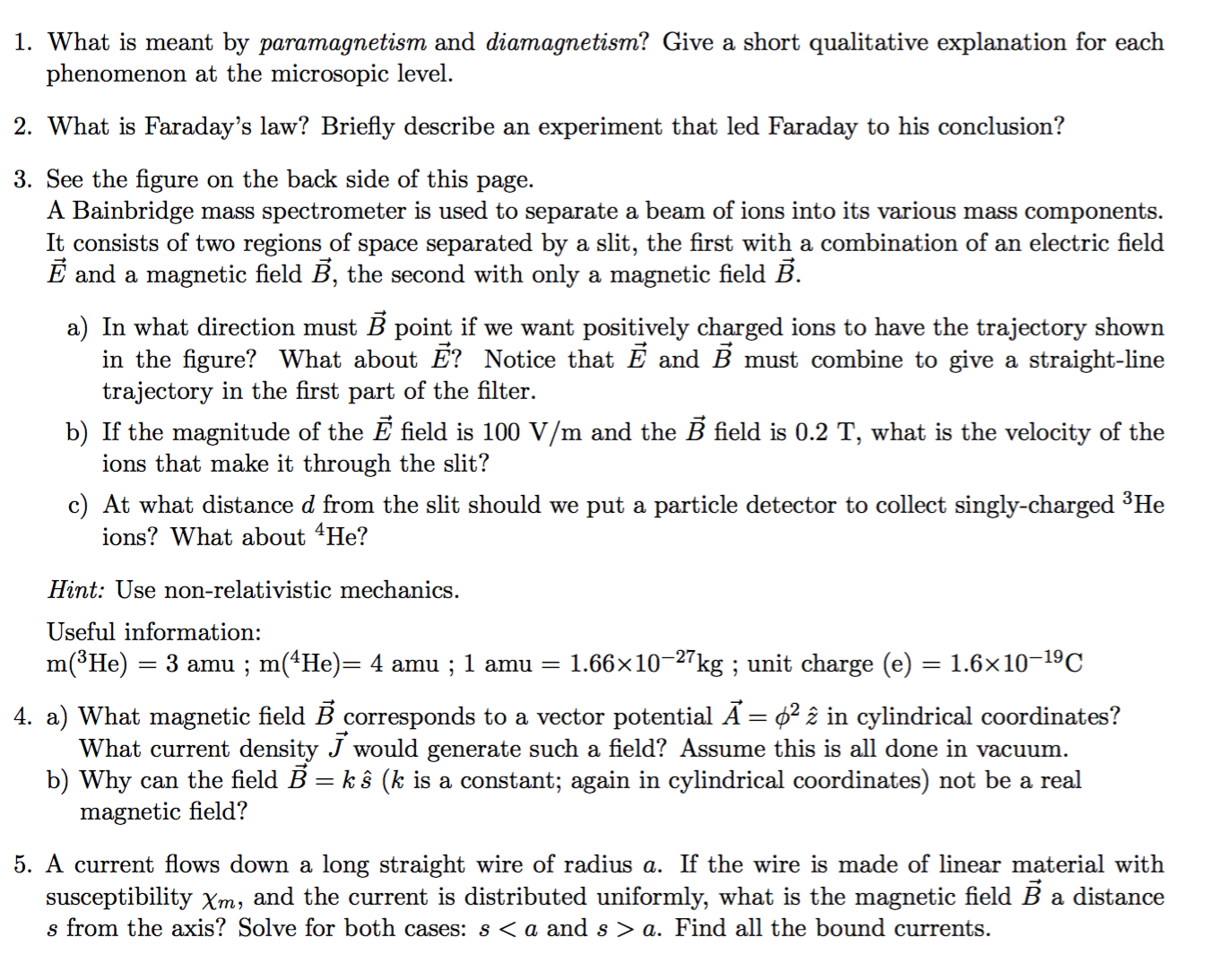Solved What is meant by paramagnetism and diamagnetism? | Chegg.com