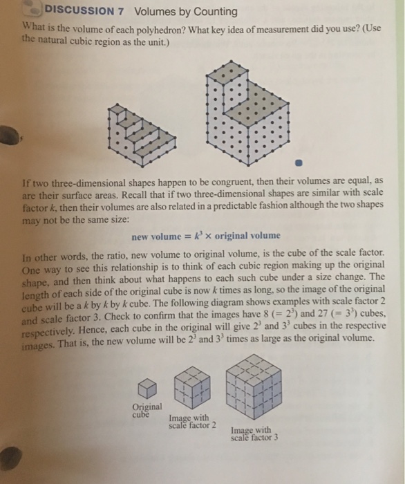 Solved What is the volume of each polyhedron? What key idea | Chegg.com