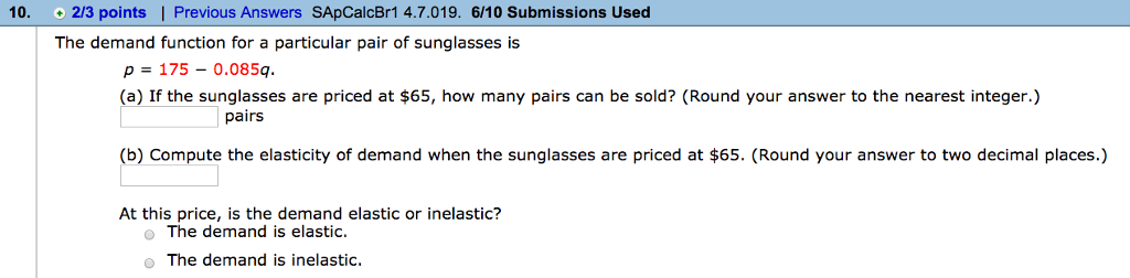 Solved The Demand Function For A Particular Pair Of Chegg solved-the-demand-function-for-a-particular-pair-of-chegg