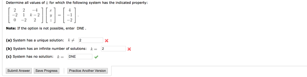 Solved Determine all values of kfor which the following | Chegg.com