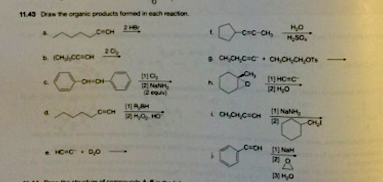 Solved Draw the organic products formed in each reaction. | Chegg.com