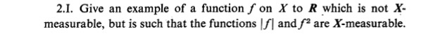 Solved Give an example of a function f on X to R which is | Chegg.com
