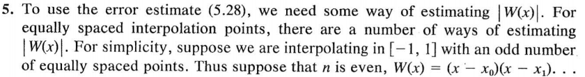 Solved 5. To use the error estimate (5.28), we need some way | Chegg.com