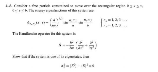 Solved 4 8 Consider A Free Particle Constrained To Move 