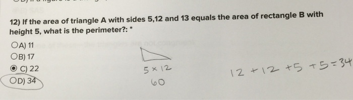 solved-12-if-the-area-of-triangle-a-with-sides-5-12-and-13-chegg