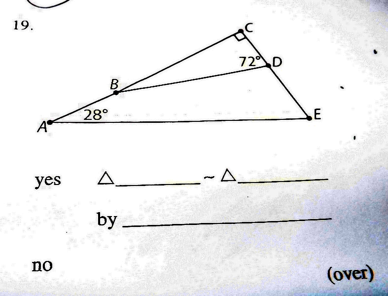 Solved Question 19 Determine whether the triangles are | Chegg.com