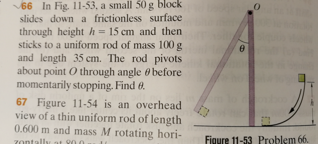 Solved 、66 In Fig. 11-53, a small 50 g block slides down a | Chegg.com