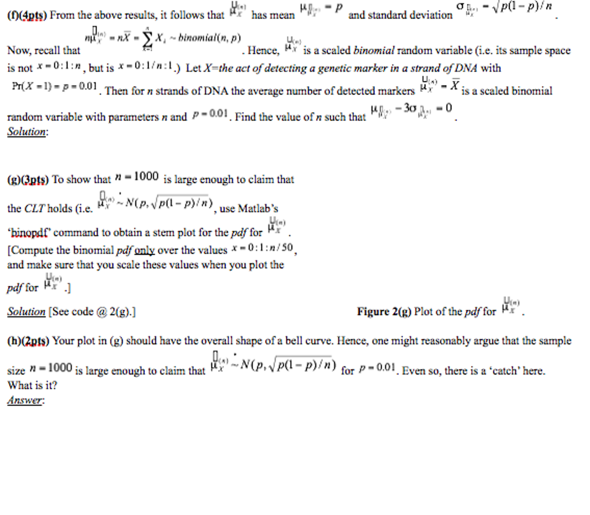 Prob2: Part g of this problem requires the MATlab | Chegg.com