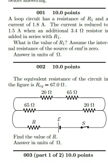 Solved A loop circuit has a resistance of R_1 and a current | Chegg.com