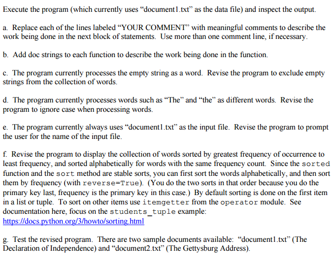 Solved Execute the program (which currently uses | Chegg.com