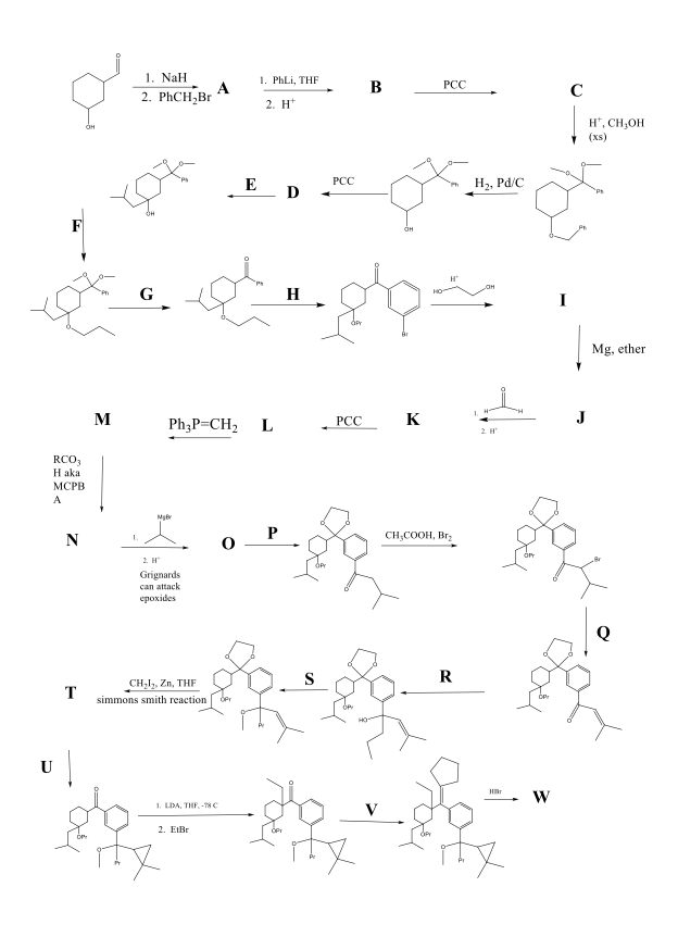 Solved 1. NaH 1. PhLi, TH PCC 2. PhCH2Br 2. H H, CH OH H2, | Chegg.com