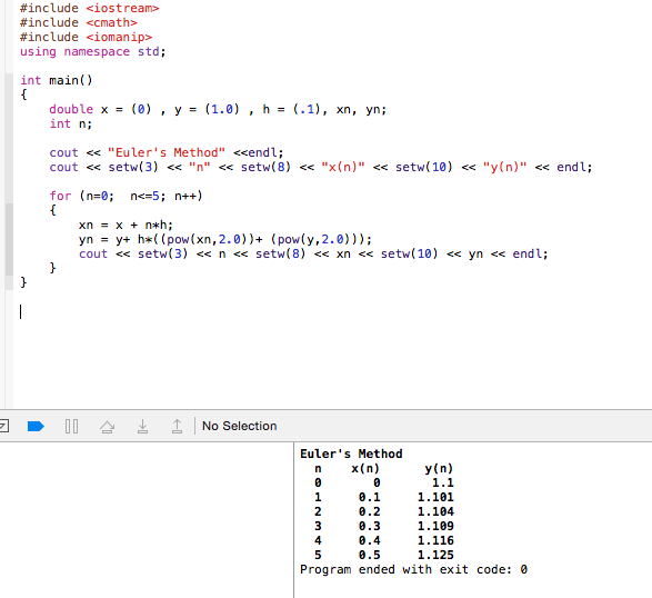 Solved C++ Euler Method + Heun's Method Hello! I need | Chegg.com