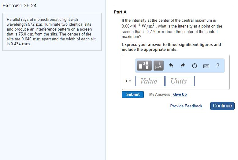 Solved Parallel rays of monochromatic light with wavelength | Chegg.com