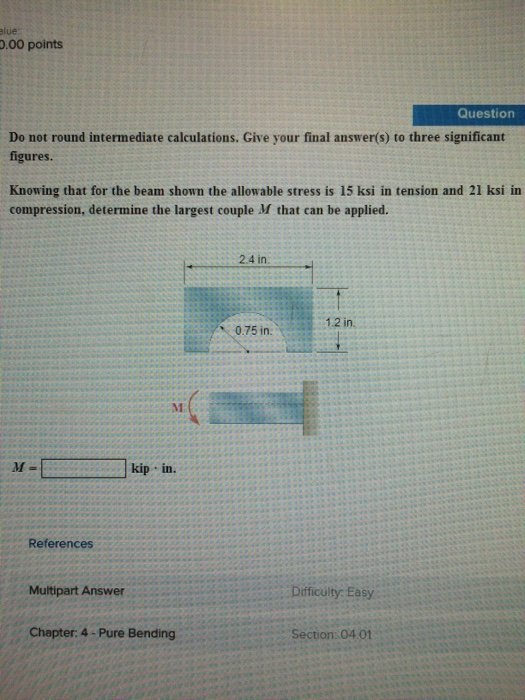 Solved Do not round intermediate calculations. Give your | Chegg.com