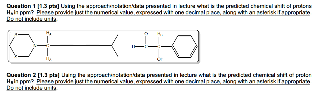 Solved Question 1 [1.3 pts] Using the approach/notation/data | Chegg.com