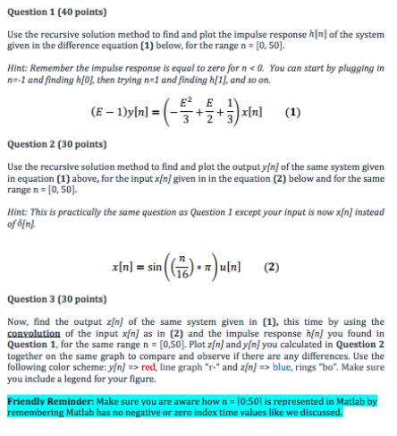 Question 1 (40 points) Use the recursive solution | Chegg.com