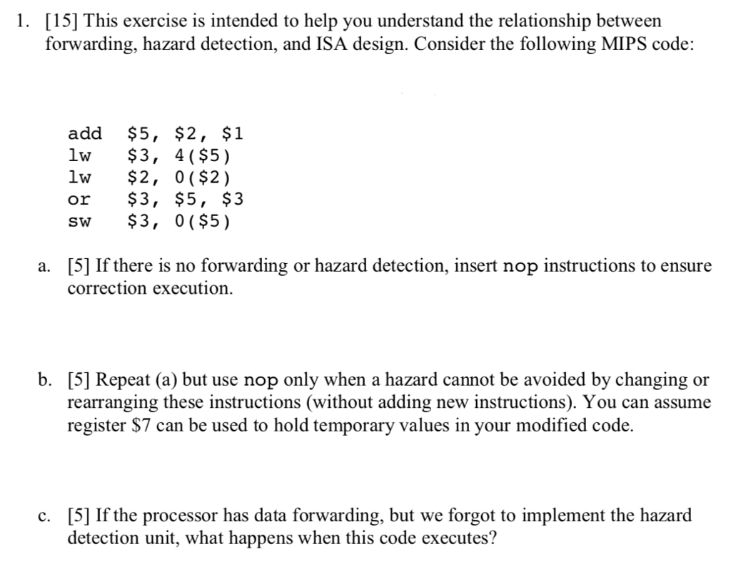 Solved [15] This exercise is intended to help you understand | Chegg.com