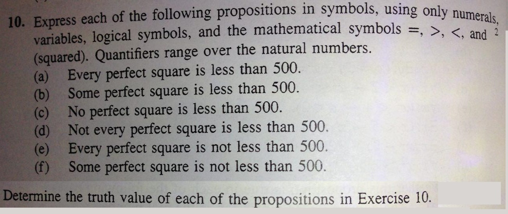 Solved Express each of the following propositions in | Chegg.com