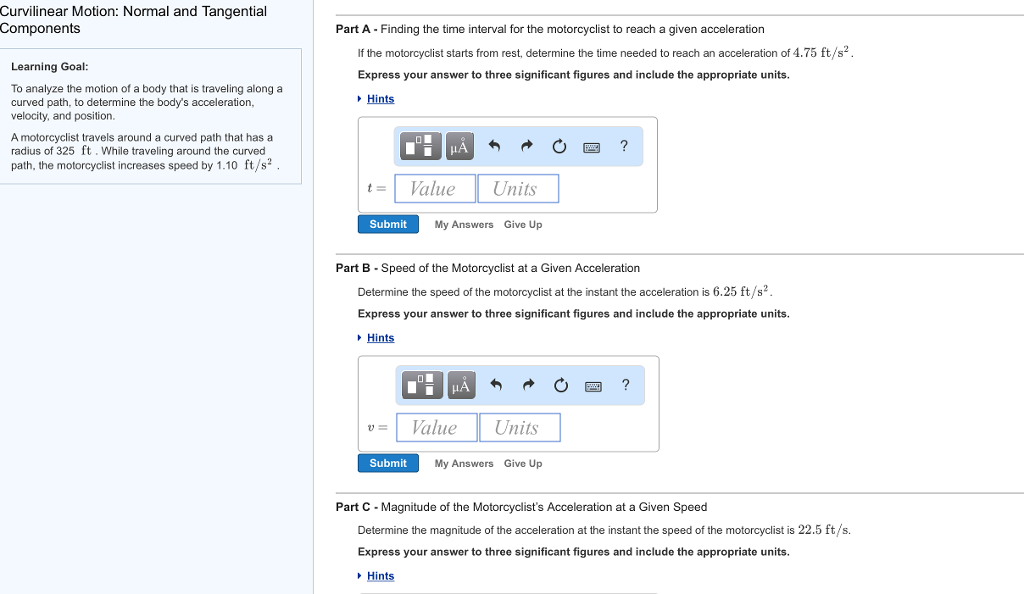 Solved Part D: Determine the maximum constant speed of the | Chegg.com