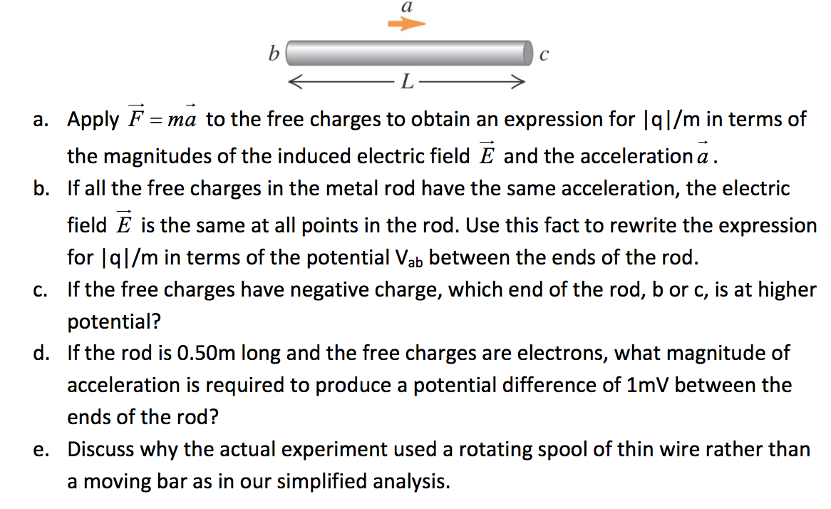 Solved The Tollman?Stewart experiment in 1916 demonstrated | Chegg.com