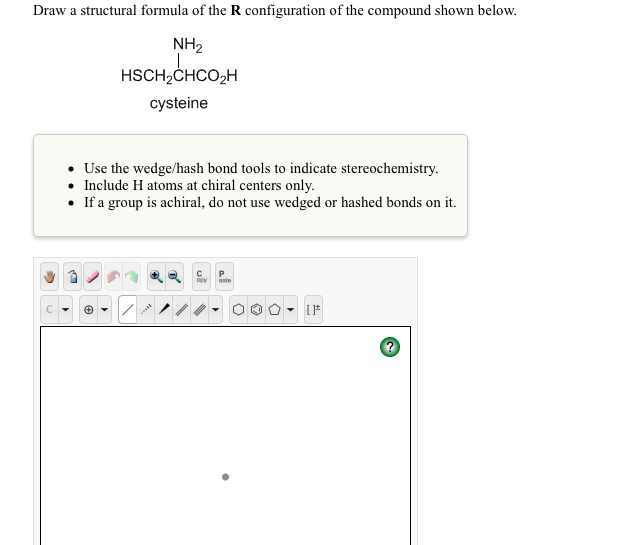 Solved Draw a structural formula of the R configuration of | Chegg.com