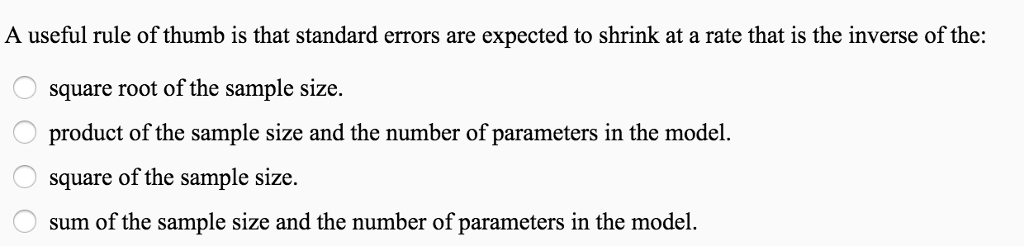 Solved In A Multiple Regression Model The Ols Estimator Is 