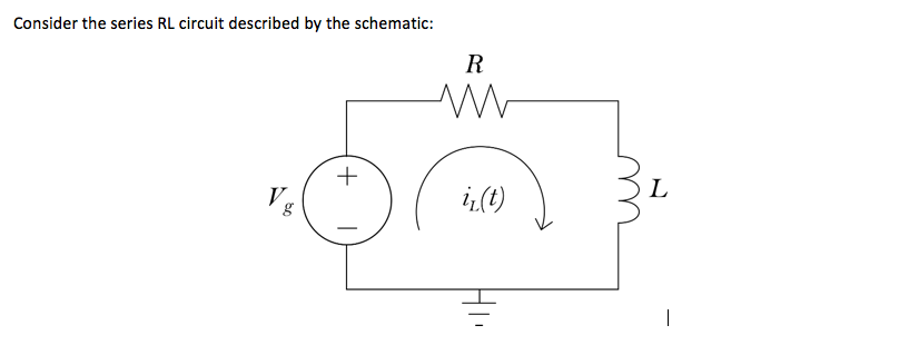 Solved Consider the series RL circuit described by the | Chegg.com