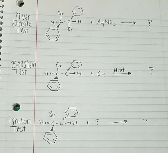 Solved These three chemical tests are for meso-stilbene | Chegg.com