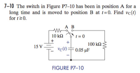 Solved 7-4 Find the time constants of the circuits in Figure | Chegg.com