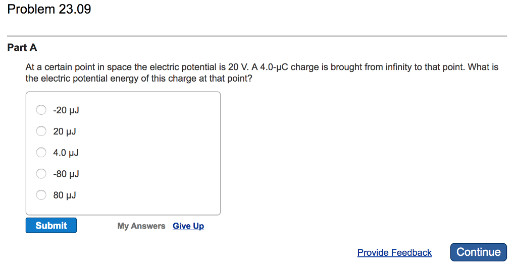 Solved At a certain point in space the electric potential is | Chegg.com
