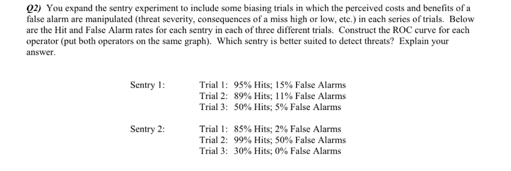 02) You expand the sentry experiment to include some | Chegg.com
