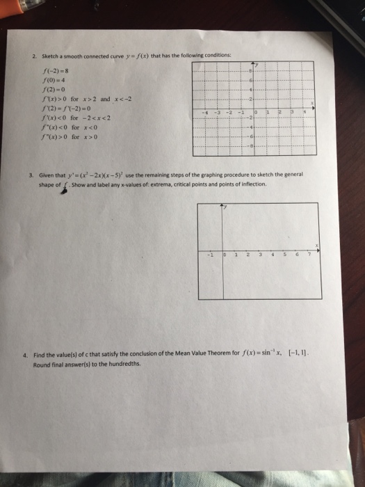 Solved Sketch a smooth connected curve y = f(x0 that has the | Chegg.com