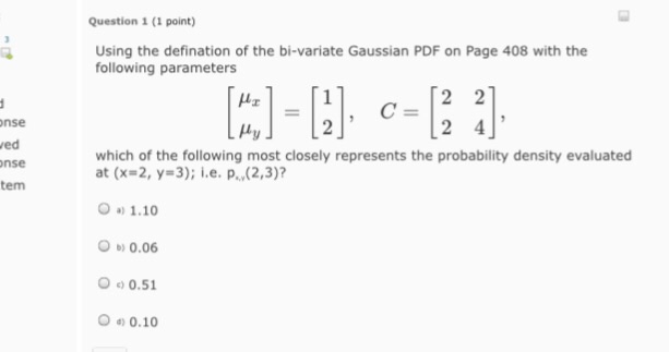 Using the definition of the bi-variate Gaussian PDF | Chegg.com
