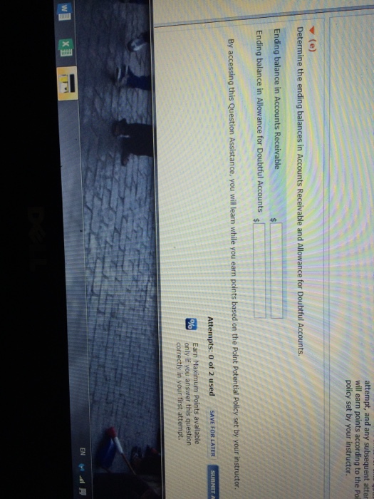 Solved Exercise 8-3 (Part Level Submission) At the beginning | Chegg.com
