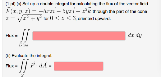 Solved (1 pt) (a) Set up a double integral for calculating | Chegg.com