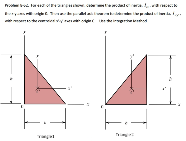 For each of the triangles shown, determine the | Chegg.com