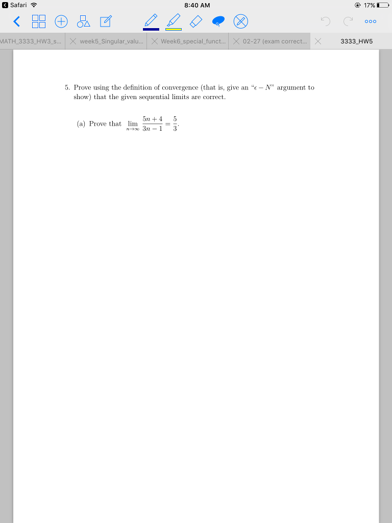 Solved Prove using the definition of convergence (that is, | Chegg.com